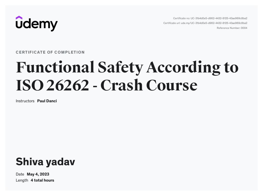 Udemy Course Completion Certificate | Shiva Yadav Udemy Course Completion Certificate | Shiva Yadav