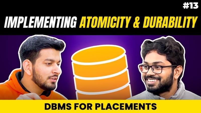 Jayesh Patil on LinkedIn: Lecture 13: How to Implement Atomicity and ... Jayesh Patil on LinkedIn: Lecture 13: How to Implement Atomicity and ...
