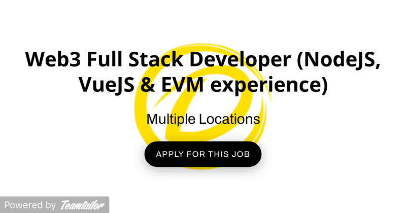 Paul Johnson on LinkedIn: Web3 Full Stack Developer (NodeJS, VueJS ... Paul Johnson on LinkedIn: Web3 Full Stack Developer (NodeJS, VueJS ...