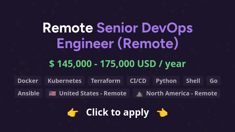 Remote Senior DevOps Engineer (Remote) at Mattermost | RemoteYeah Remote Senior DevOps Engineer (Remote) at Mattermost | RemoteYeah