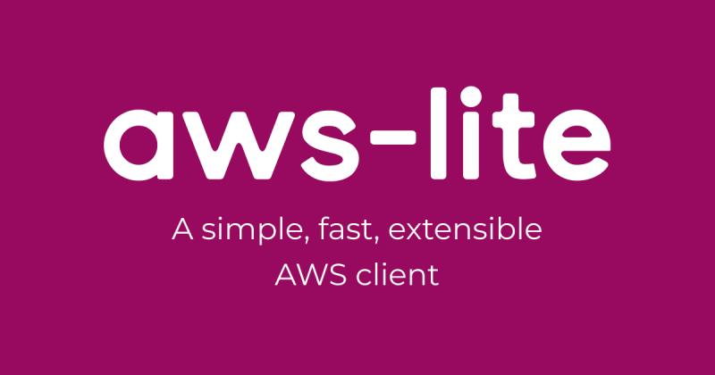 Fayner Brack on LinkedIn: aws-lite Fayner Brack on LinkedIn: aws-lite