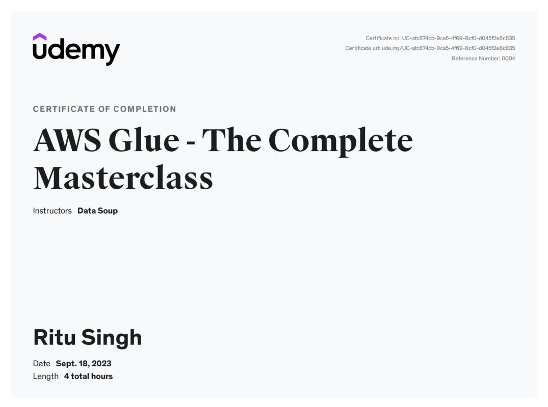 Ritu Singh on LinkedIn: Udemy Course Completion Certificate Ritu Singh on LinkedIn: Udemy Course Completion Certificate