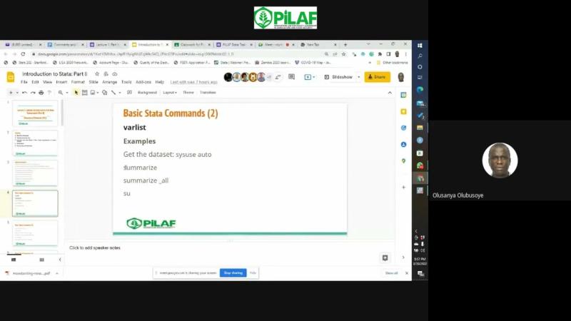 PiLAF Unibadan on LinkedIn: STATA Session 3 Basic STATA Commands 2 PiLAF Unibadan on LinkedIn: STATA Session 3 Basic STATA Commands 2