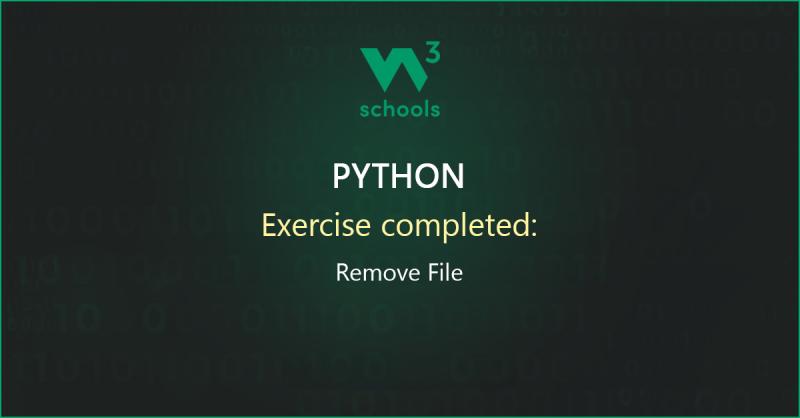 Joabe Nonato on LinkedIn: Completed Exercise: Python Remove File Joabe Nonato on LinkedIn: Completed Exercise: Python Remove File
