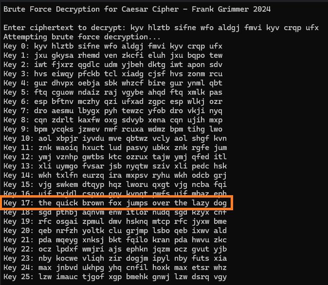 Frank Grimmer on LinkedIn: Caesar Cipher | Frank Grimmer Frank Grimmer on LinkedIn: Caesar Cipher | Frank Grimmer