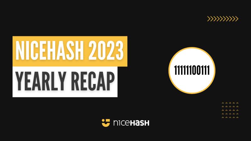 NiceHash on LinkedIn: NiceHash 2023 Yearly Recap NiceHash on LinkedIn: NiceHash 2023 Yearly Recap