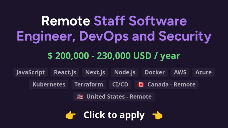 RemoteYeah on LinkedIn: Remote Staff Software Engineer, DevOps and ... RemoteYeah on LinkedIn: Remote Staff Software Engineer, DevOps and ...