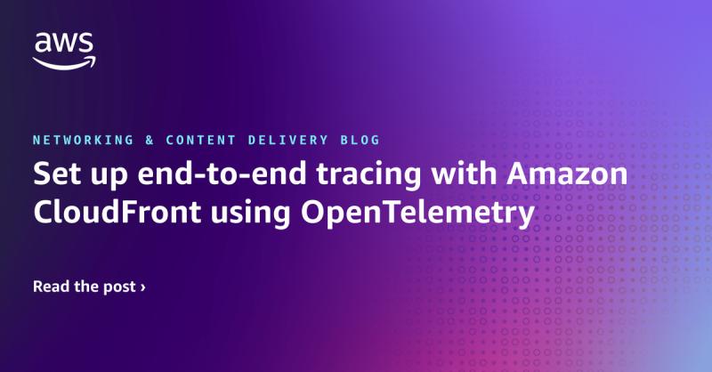 Narsing Chinte on LinkedIn: Set up end-to-end tracing with Amazon ... Narsing Chinte on LinkedIn: Set up end-to-end tracing with Amazon ...