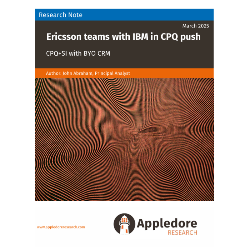 Ericsson, IBM team on CPQ - Appledore Research | Appledore Research Ericsson, IBM team on CPQ - Appledore Research | Appledore Research
