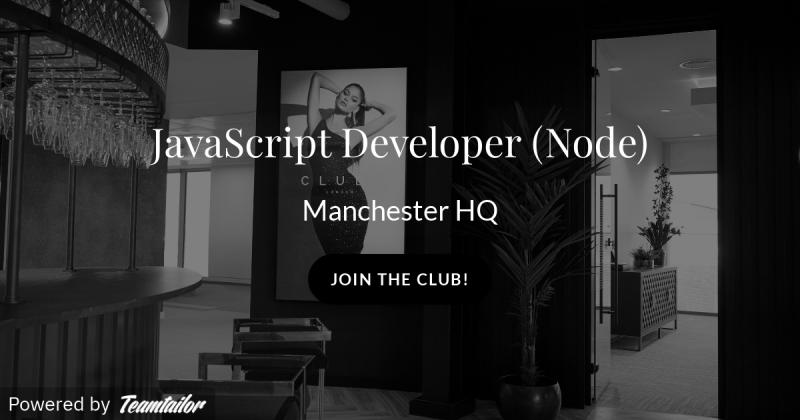 Jody Marks on LinkedIn: JavaScript Developer (Node) - Club L London Jody Marks on LinkedIn: JavaScript Developer (Node) - Club L London