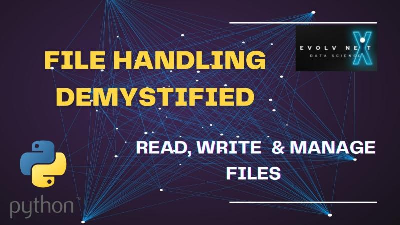 VISHAL SHINDE on LinkedIn: Python Basics 27 - Essential FILE HANDLING ... VISHAL SHINDE on LinkedIn: Python Basics 27 - Essential FILE HANDLING ...