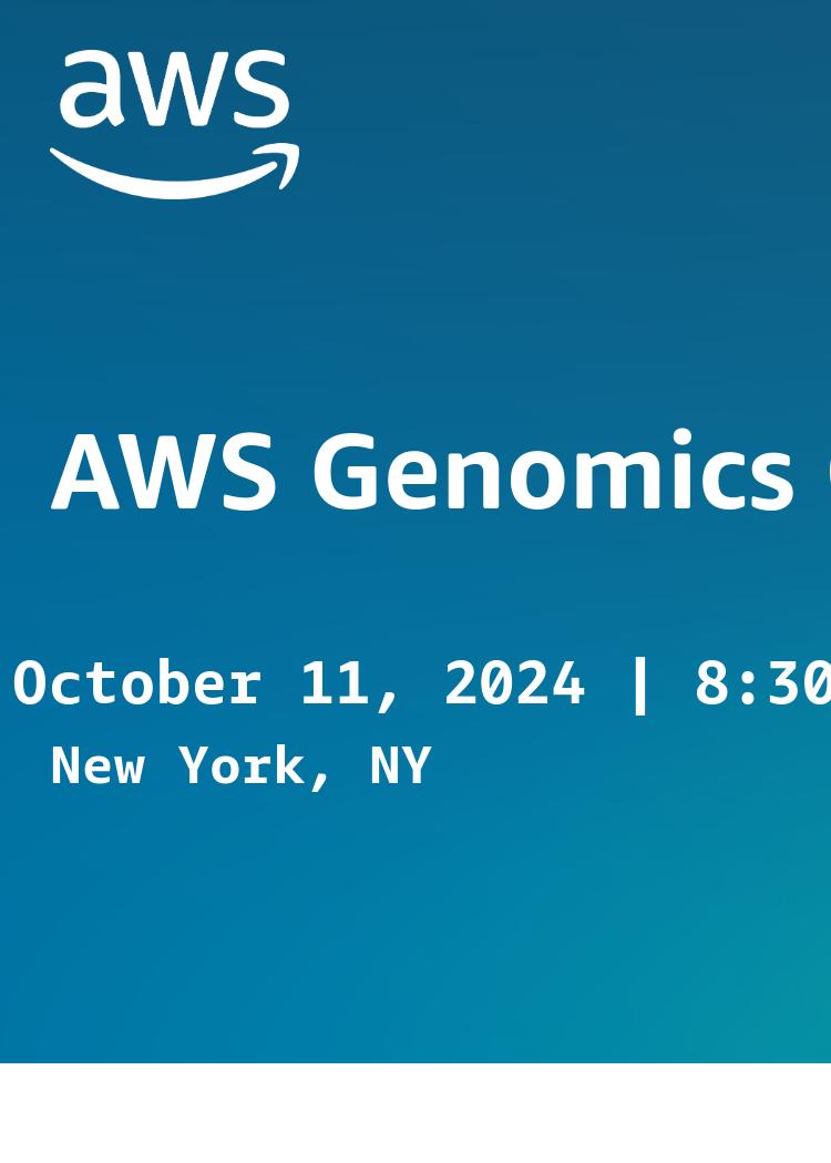 Ankit Malhotra on LinkedIn: AWS Genomics Community Day 2024 Ankit Malhotra on LinkedIn: AWS Genomics Community Day 2024