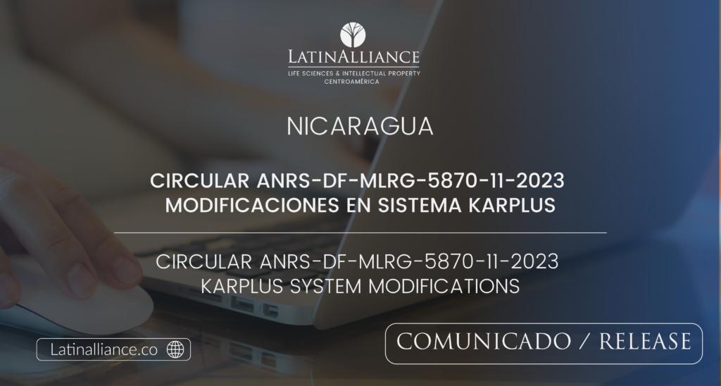 Circular ANRS-DF-MLRG-5870-11-2023 Modificaciones en sistema Karplus ... Circular ANRS-DF-MLRG-5870-11-2023 Modificaciones en sistema Karplus ...