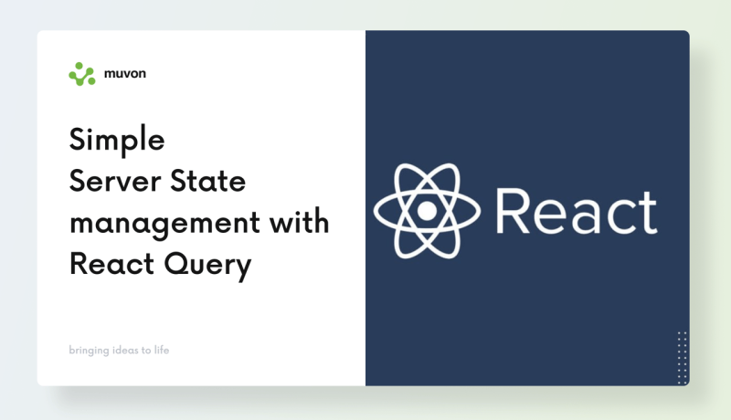 Muvon on LinkedIn: Simple Server State management with React Query Muvon on LinkedIn: Simple Server State management with React Query