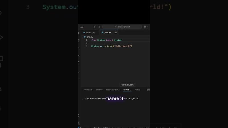 Java Style Print Statement in Python!? 🤯 | Mohammed Sufiyan V Java Style Print Statement in Python!? 🤯 | Mohammed Sufiyan V