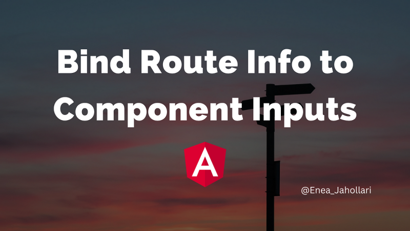 Bind Route Info to Component Inputs (New Router feature) | Danilo ... Bind Route Info to Component Inputs (New Router feature) | Danilo ...
