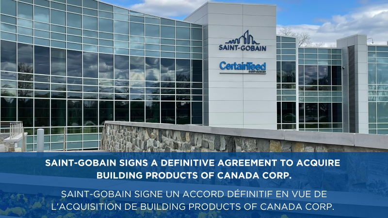 El Mahdi Abouabdellah on LinkedIn: SAINT-GOBAIN SIGNS A DEFINITIVE ... El Mahdi Abouabdellah on LinkedIn: SAINT-GOBAIN SIGNS A DEFINITIVE ...