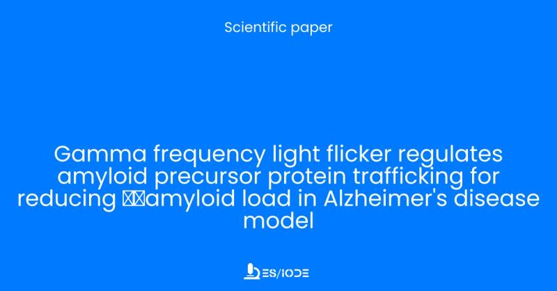 es/iode on LinkedIn: Scientific research : Gamma frequency light ... es/iode on LinkedIn: Scientific research : Gamma frequency light ...