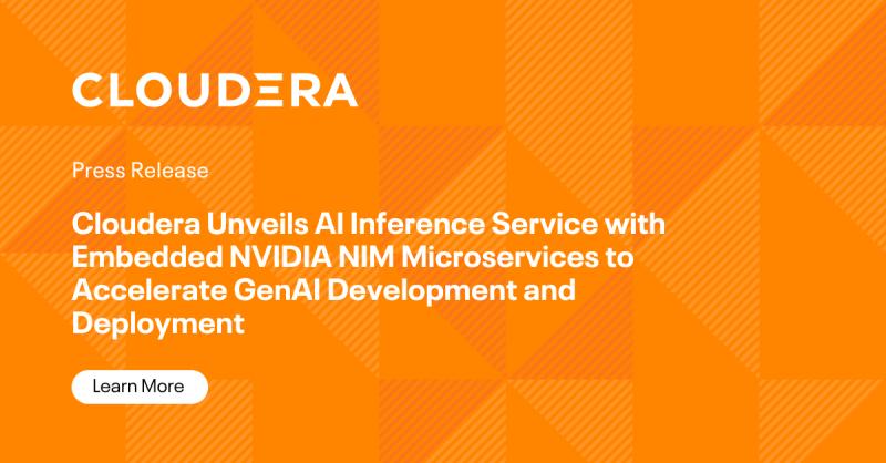 Ana Gillan on LinkedIn: Cloudera Unveils AI Inference Service with ... Ana Gillan on LinkedIn: Cloudera Unveils AI Inference Service with ...