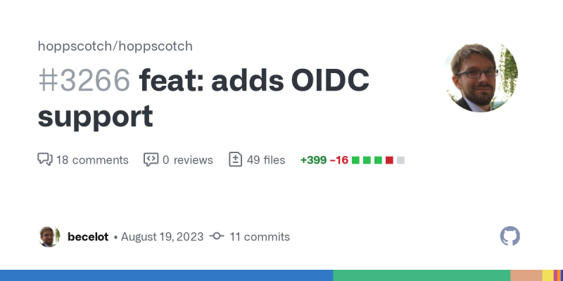 Jonathan Cast on LinkedIn: feat: adds OIDC support by becelot · Pull ... Jonathan Cast on LinkedIn: feat: adds OIDC support by becelot · Pull ...
