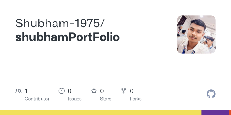 Shubham Rawat on LinkedIn: GitHub - Shubham-1975/shubhamPortFolio Shubham Rawat on LinkedIn: GitHub - Shubham-1975/shubhamPortFolio