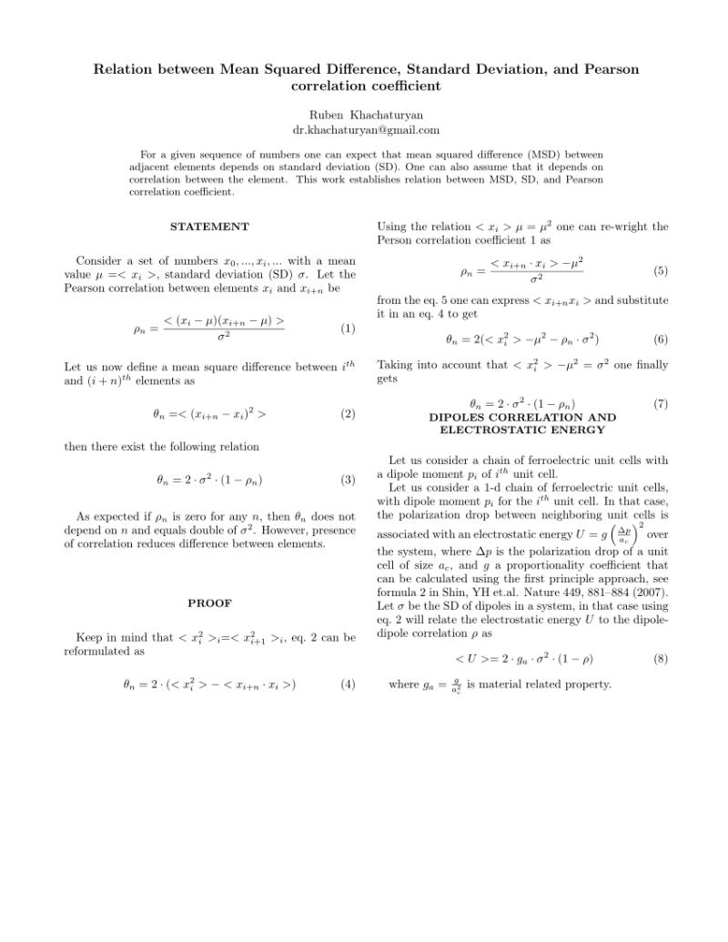 Ruben Khachaturyan, PhD on LinkedIn: (PDF) Relation between Mean ... Ruben Khachaturyan, PhD on LinkedIn: (PDF) Relation between Mean ...