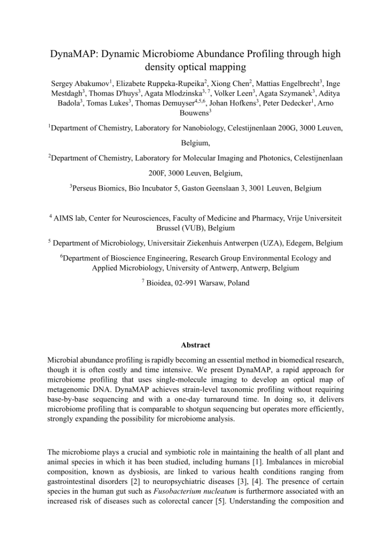 Perseus Biomics on LinkedIn: (PDF) DynaMAP: Dynamic Microbiome ... Perseus Biomics on LinkedIn: (PDF) DynaMAP: Dynamic Microbiome ...