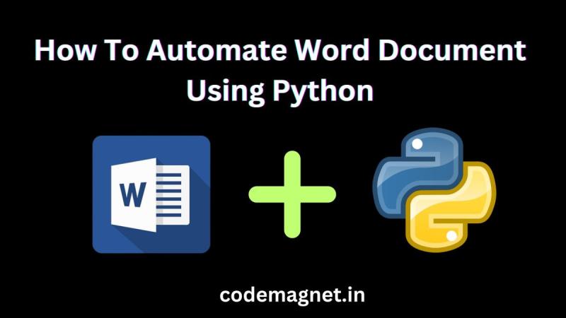 Sona M on LinkedIn: How To Automate Word Documents Using Python Sona M on LinkedIn: How To Automate Word Documents Using Python