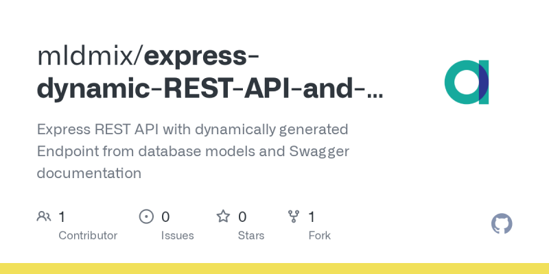 Aouissi Miloud on LinkedIn: GitHub - mldmix/express-dynamic-REST-API ... Aouissi Miloud on LinkedIn: GitHub - mldmix/express-dynamic-REST-API ...