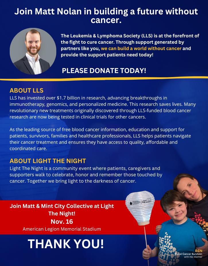 Matt Nolan on LinkedIn: Matt's Light The Night Fundraiser Matt Nolan on LinkedIn: Matt's Light The Night Fundraiser
