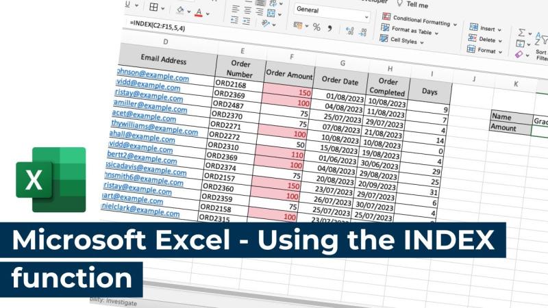 Techify Learning on LinkedIn: Microsoft Excel - Using the INDEX function Techify Learning on LinkedIn: Microsoft Excel - Using the INDEX function