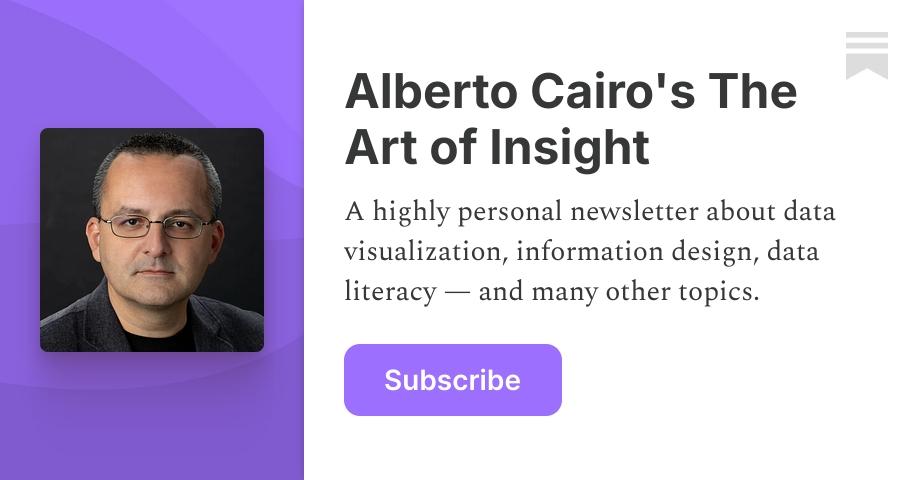 Alberto Cairo's The Art of Insight | Substack | Alberto Cairo Alberto Cairo's The Art of Insight | Substack | Alberto Cairo