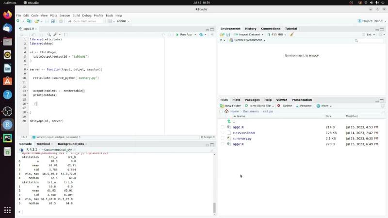 Helen Shi on LinkedIn: Call python script from R shiny and R Markdown Helen Shi on LinkedIn: Call python script from R shiny and R Markdown