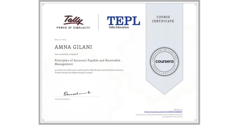 Amna Gillani on LinkedIn: Completion Certificate for Principles of ... Amna Gillani on LinkedIn: Completion Certificate for Principles of ...