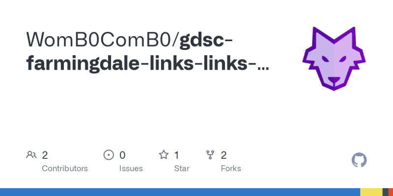 Mike Odnis on LinkedIn: GitHub - WomB0ComB0/gdsc-farmingdale-links ... Mike Odnis on LinkedIn: GitHub - WomB0ComB0/gdsc-farmingdale-links ...