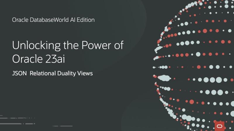 Kenton Lu on LinkedIn: JSON Relational Duality Views in Oracle Database ... Kenton Lu on LinkedIn: JSON Relational Duality Views in Oracle Database ...