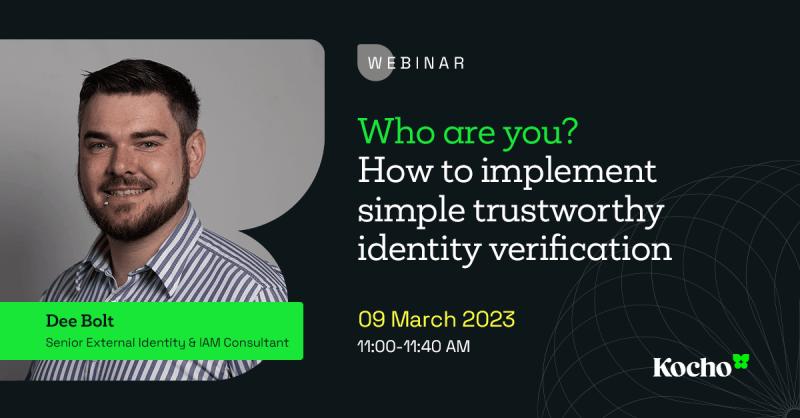 How to implement simple trustworthy identity verification | Rohit Gulati How to implement simple trustworthy identity verification | Rohit Gulati