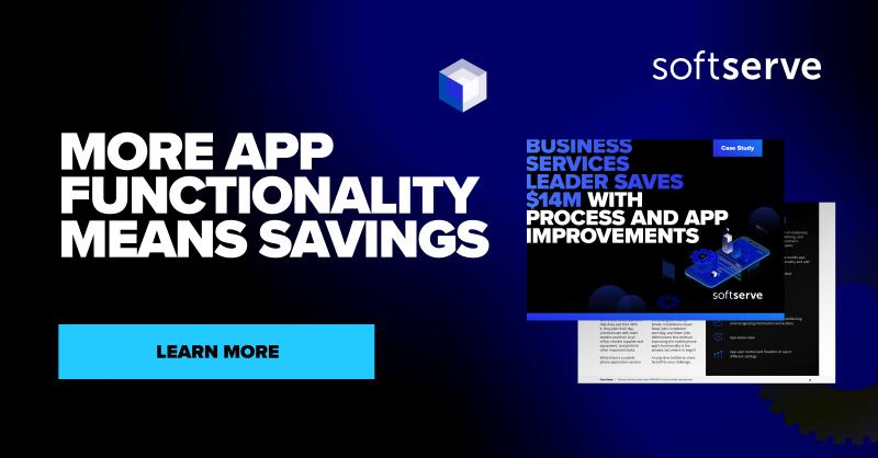 Anastasiia Petrychuk on LinkedIn: SoftServe client finds millions in ... Anastasiia Petrychuk on LinkedIn: SoftServe client finds millions in ...