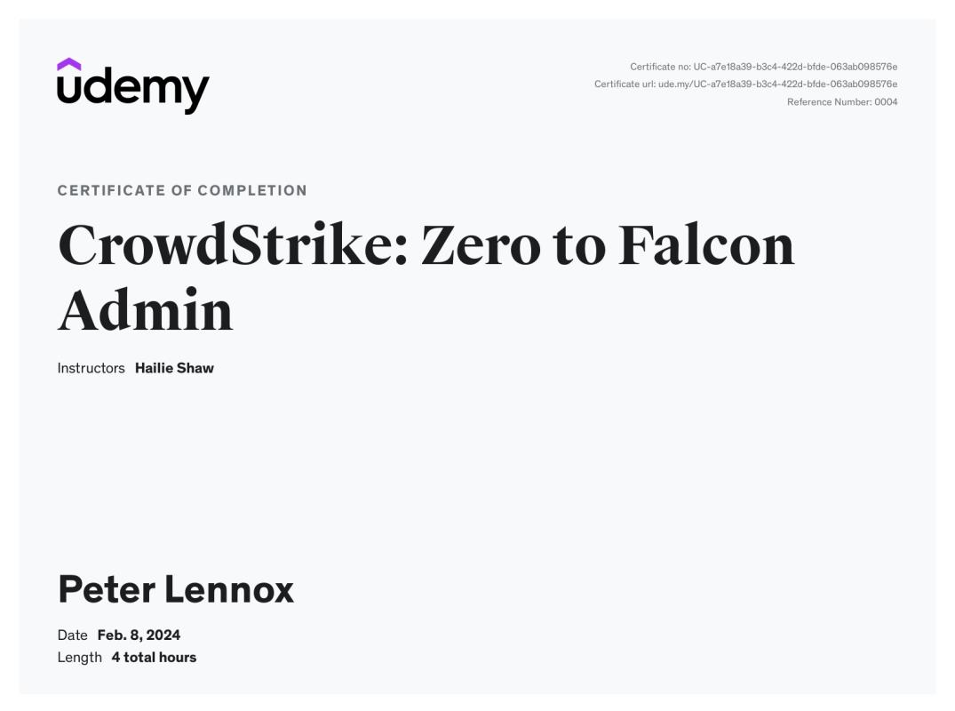 Peter Lennox on LinkedIn: Udemy Course Completion Certificate Peter Lennox on LinkedIn: Udemy Course Completion Certificate