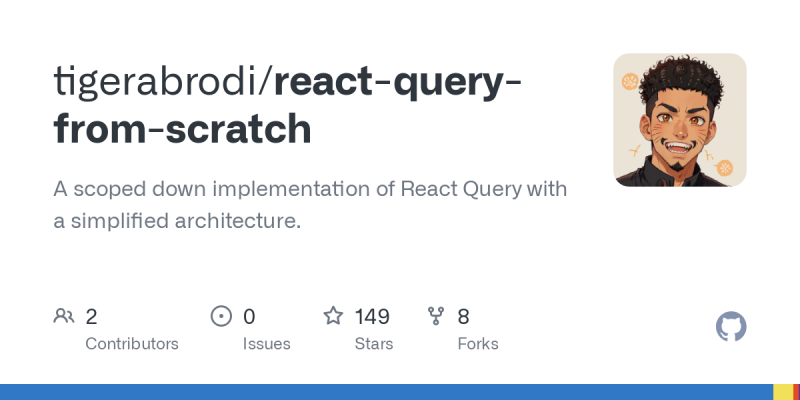 Stefan Mai on LinkedIn: GitHub - tigerabrodi/react-query-from-scratch ... Stefan Mai on LinkedIn: GitHub - tigerabrodi/react-query-from-scratch ...
