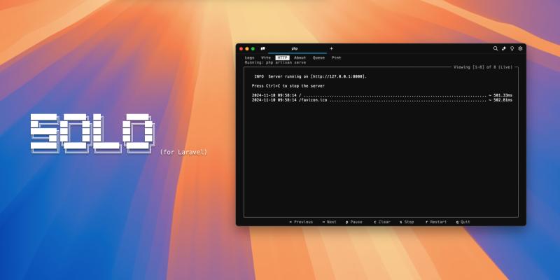 Run multiple CLI commands locally at once with Solo for Laravel ... Run multiple CLI commands locally at once with Solo for Laravel ...