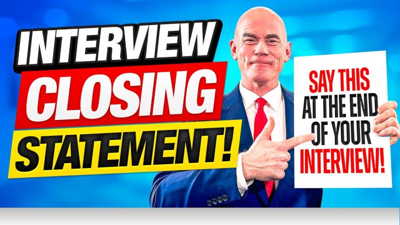 Richard McMunn on LinkedIn: JOB INTERVIEW CLOSING STATEMENT! (15 ... Richard McMunn on LinkedIn: JOB INTERVIEW CLOSING STATEMENT! (15 ...