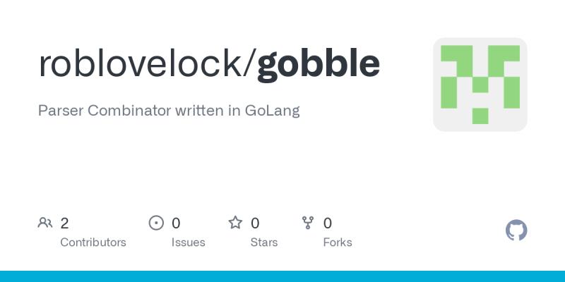 Robert Lovelock on LinkedIn: GitHub - roblovelock/gobble: Parser ... Robert Lovelock on LinkedIn: GitHub - roblovelock/gobble: Parser ...