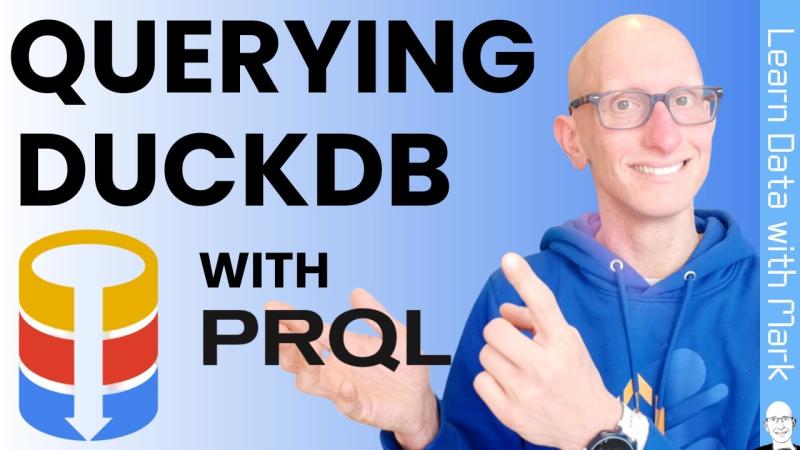 Querying DuckDB with PRQL | Mark Needham Querying DuckDB with PRQL | Mark Needham