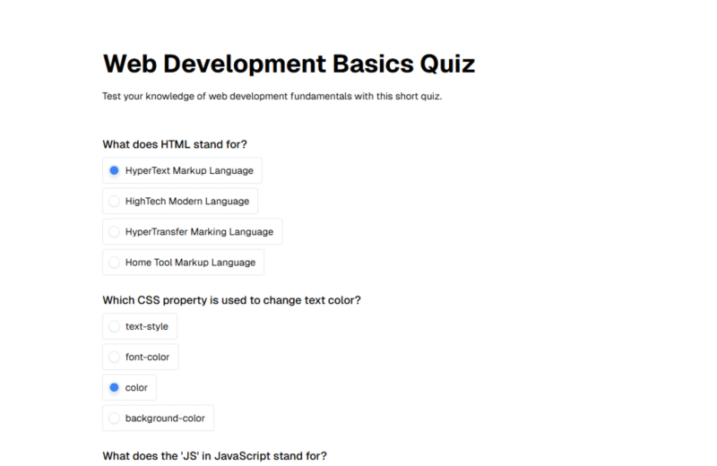 Web Development Basics Quiz - Test Your Skills | Dima Web Development Basics Quiz - Test Your Skills | Dima