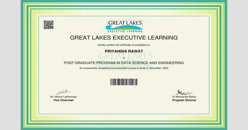 Priyanshi Rawat on LinkedIn: PRIYANSHI RAWAT successfully completed PGP ... Priyanshi Rawat on LinkedIn: PRIYANSHI RAWAT successfully completed PGP ...