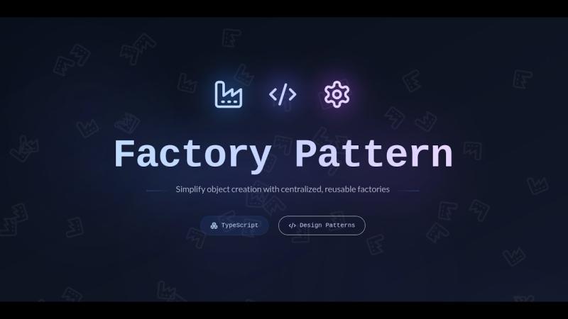 Factory Pattern in TypeScript | Ali Pouryousefi Factory Pattern in TypeScript | Ali Pouryousefi