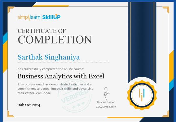 Sarthak Singhaniya on LinkedIn: Sarthak Singhaniya has successfully ... Sarthak Singhaniya on LinkedIn: Sarthak Singhaniya has successfully ...