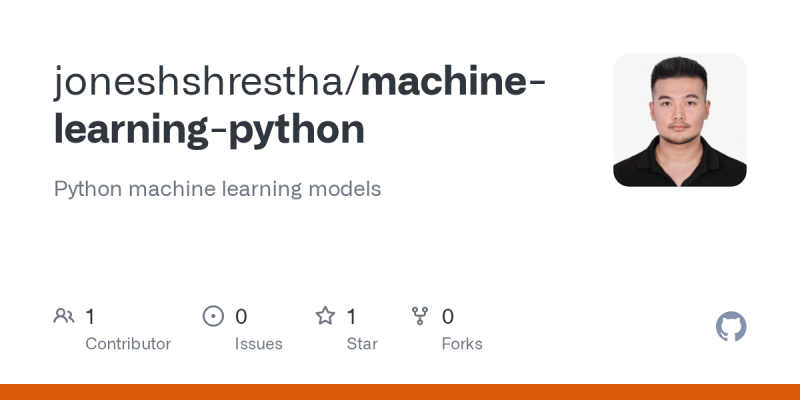 Jonesh Shrestha on LinkedIn: machine-learning-python/Classification ... Jonesh Shrestha on LinkedIn: machine-learning-python/Classification ...