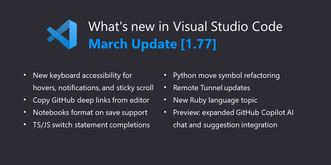 George James Software on LinkedIn: Visual Studio Code March 2023 George James Software on LinkedIn: Visual Studio Code March 2023